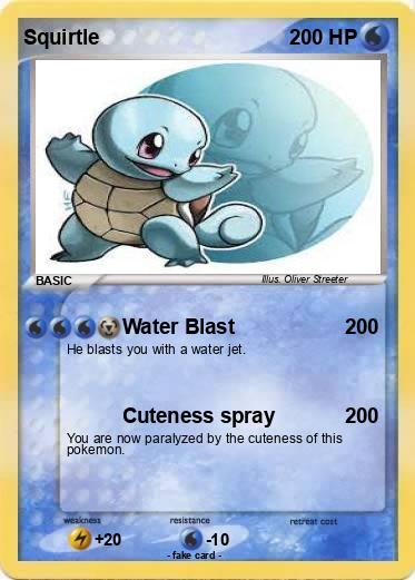 Pokémon Squirtle 1824 1824 - Water Blast - My Pokemon Card