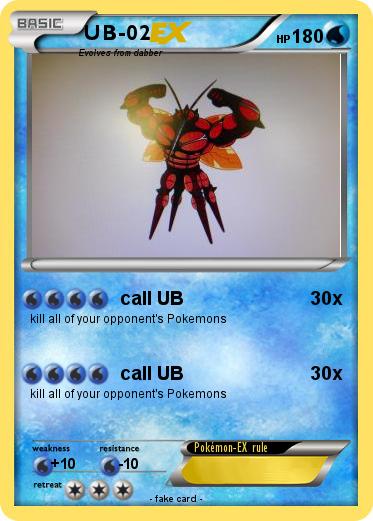 Pokémon UB 02 02 - call UB - My Pokemon Card
