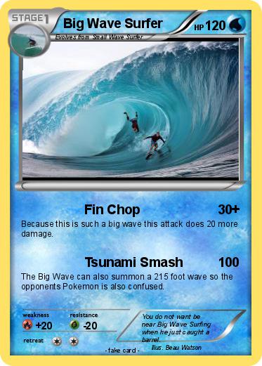 Pokémon Big Wave Surfing - Fin Chop - My Pokemon Card