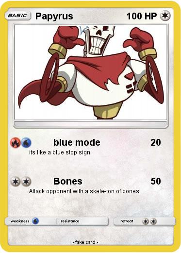 Pokémon Papyrus 544 544 - blue mode - My Pokemon Card