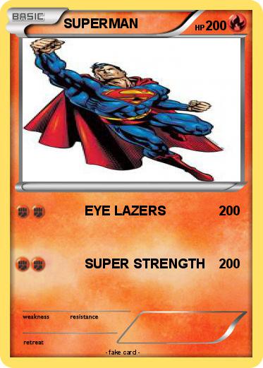 Pokémon SUPERMAN 513 513 - EYE LAZERS - My Pokemon Card