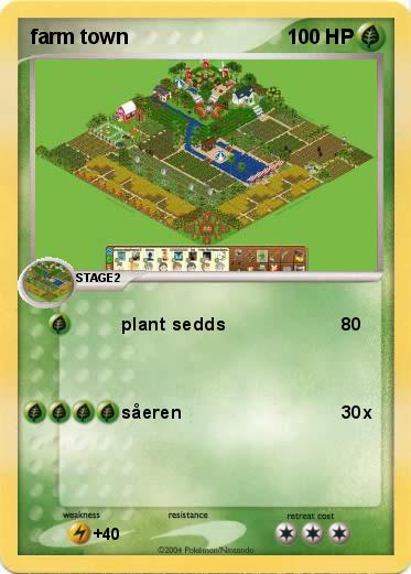 Pokémon farm town - plant sedds - My Pokemon Card