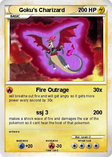 Pokémon Goku s Charizard - Fire Outrage - My Pokemon Card