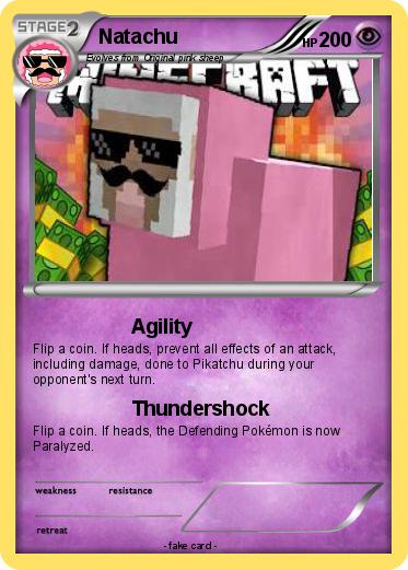 Pokémon Natachu 9 9 - Agility - My Pokemon Card