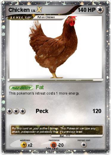 Pokémon Chicken 686 686 - Fat - My Pokemon Card