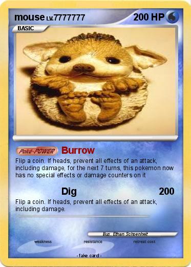 Pokémon mouse 84 84 - Burrow - My Pokemon Card