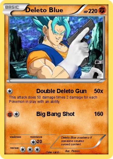 Pokémon Deleto Blue 1 1 - Double Deleto Gun - My Pokemon Card