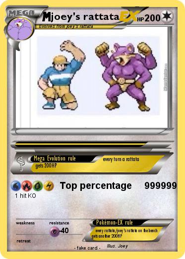 Pokémon joey s rattata 20 20 - Top percentage 999999 - My Pokemon Card
