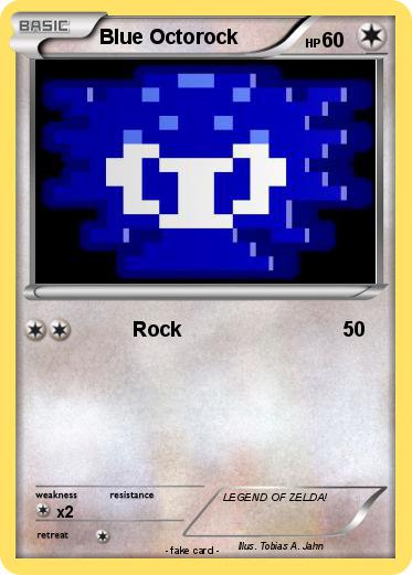 Pokémon Blue Octorock - Rock - My Pokemon Card