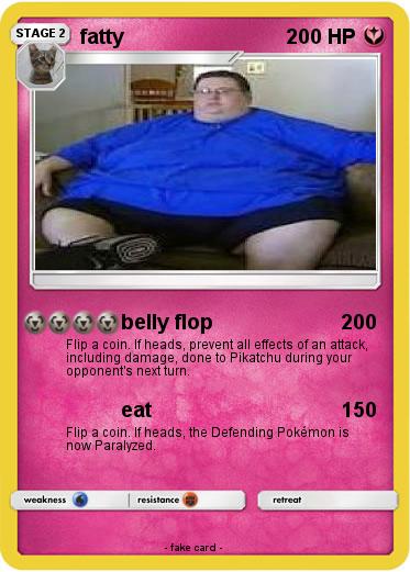 Pokémon fatty 440 440 - belly flop - My Pokemon Card