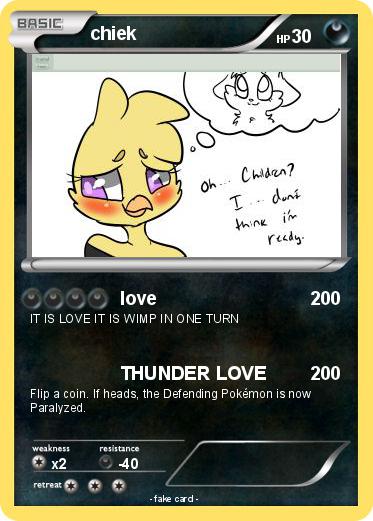 Pokémon chiek - love - My Pokemon Card
