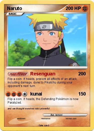 Pokémon Naruto 8377 8377 - Resenguan - My Pokemon Card