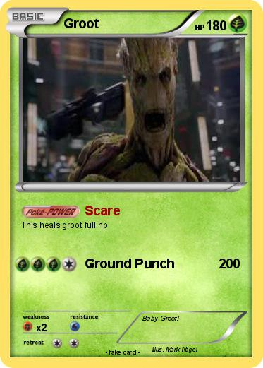 Pokémon Groot 32 32 - Scare - My Pokemon Card