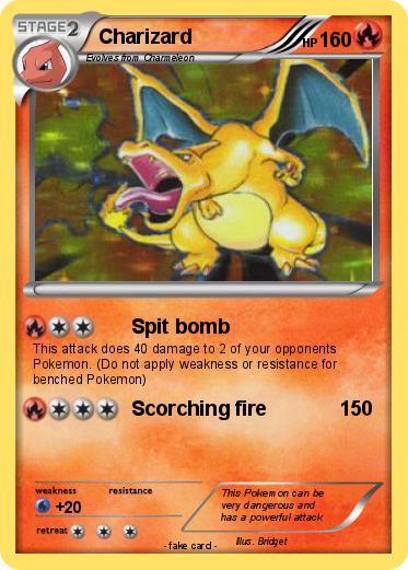Pokémon Charizard 7018 7018 - Spit bomb - My Pokemon Card