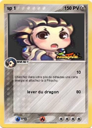 Pokémon sp 1 1 - lever du dragon - Ma carte Pokémon