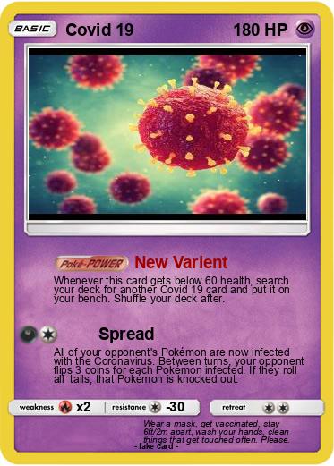 Pokémon Covid 19 142 142 - New Varient - My Pokemon Card