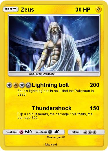 Pokémon Zeus 1719 1719 - Lightning bolt - My Pokemon Card