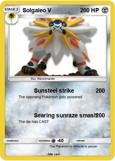 Pokémon Solgaleo V 2 2 - Sunsteel strike - My Pokemon Card
