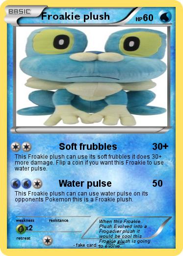 Pokémon Froakie plush 1 1 - Soft frubbles - My Pokemon Card