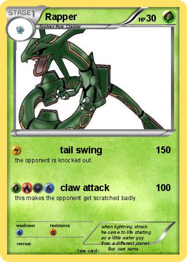 Pokémon Rapper 36 36 - tail swing - My Pokemon Card