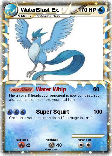 Pokémon WaterBlast Ex - Water Whip - My Pokemon Card