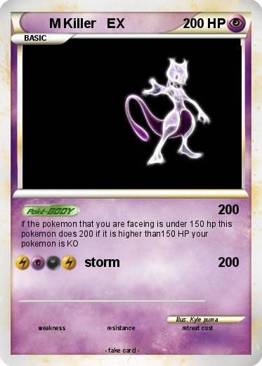 Pokémon M Killer EX 7 7 - storm - My Pokemon Card