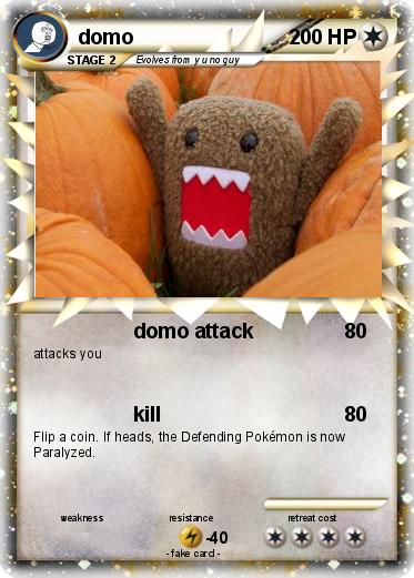 Pokémon domo 427 427 - domo attack - My Pokemon Card
