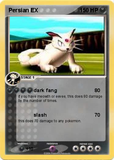 Pokémon Persian EX - dark fang - My Pokemon Card