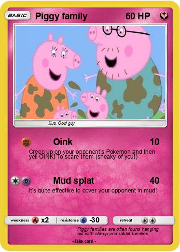 Pokémon Piggy family - Oink - My Pokemon Card