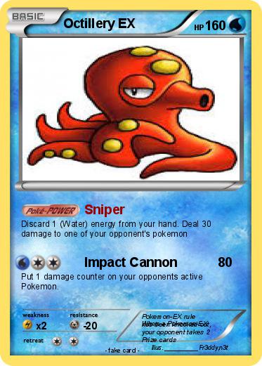 Pokémon Octillery EX 1 1 - Sniper - My Pokemon Card