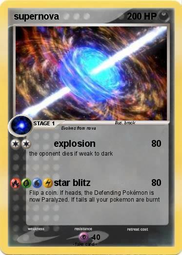 Pokémon supernova 33 33 - explosion - My Pokemon Card