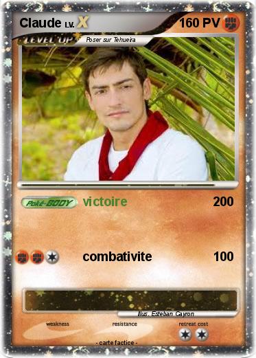 Pokémon Claude 78 78 - victoire - Ma carte Pokémon