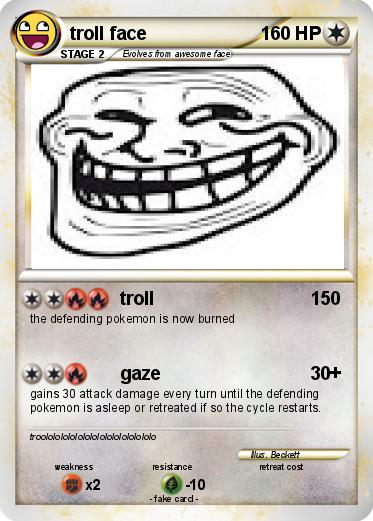 Pokémon troll face 1266 1266 - troll - My Pokemon Card