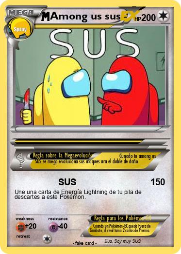 Pokémon Among us sus 4 4 - SUS - Mi carta pokémon