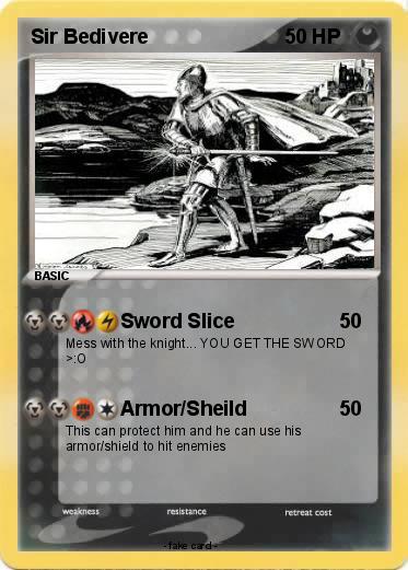 Pokémon Sir Bedivere 1 1 - Sword Slice - My Pokemon Card