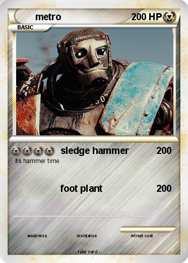 Pokémon metro 36 36 - sledge hammer - My Pokemon Card