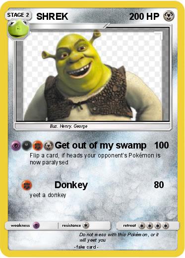 Pokémon SHREK 1618 1618 - Get out of my swamp - My Pokemon Card