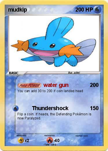 Pokémon mudkip 452 452 - water gun - My Pokemon Card