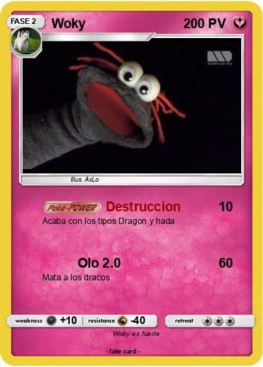 Pokémon Woky 1 1 - Destruccion - Mi carta pokémon