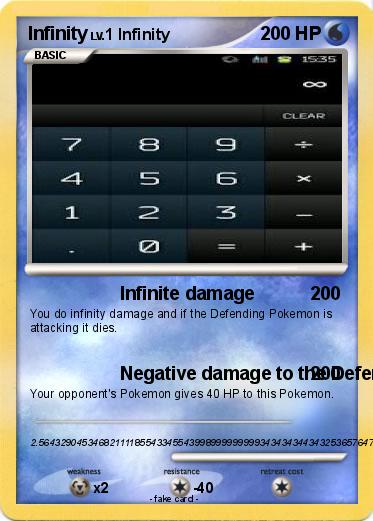 Pokémon Infinity 159 159 - Infinite damage - My Pokemon Card