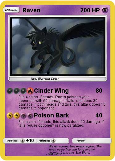 Pokémon Raven 512 512 - Cinder Wing - My Pokemon Card
