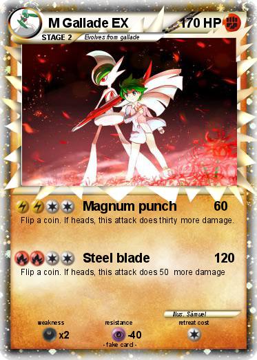 Pokémon M Gallade EX 14 14 - Magnum punch - My Pokemon Card