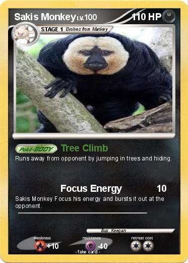 Pokémon Sakis Monkey - Tree Climb - My Pokemon Card