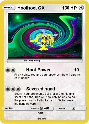 Pokémon Hoothoot GX - Hoot Power - My Pokemon Card