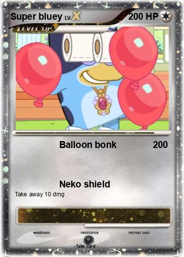 Pokémon Super bluey - Balloon bonk - My Pokemon Card