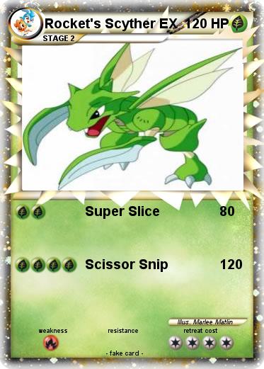 Pokémon Rocket s Scyther EX - Super Slice - My Pokemon Card