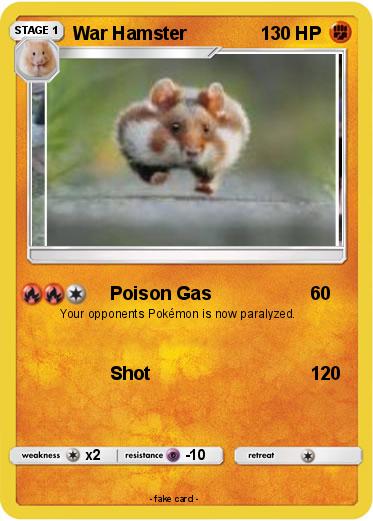 Pokémon War Hamster 9 9 - Poison Gas - My Pokemon Card