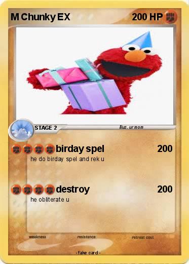 Pokémon M Chunky EX - birday spel - My Pokemon Card