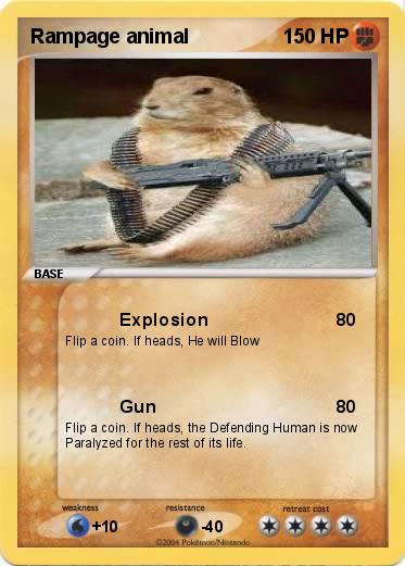 Pokémon Rampage animal - Explosion - My Pokemon Card
