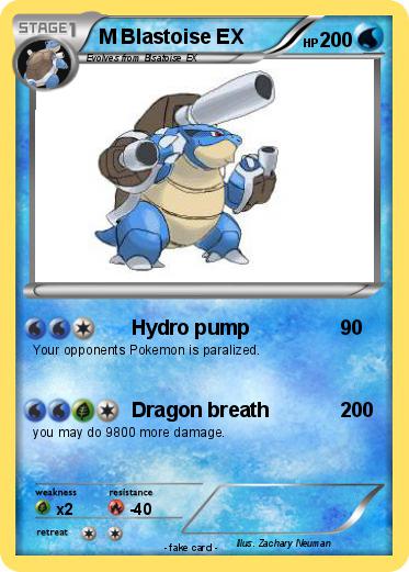 Pokémon M Blastoise EX 71 71 - Hydro pump - My Pokemon Card